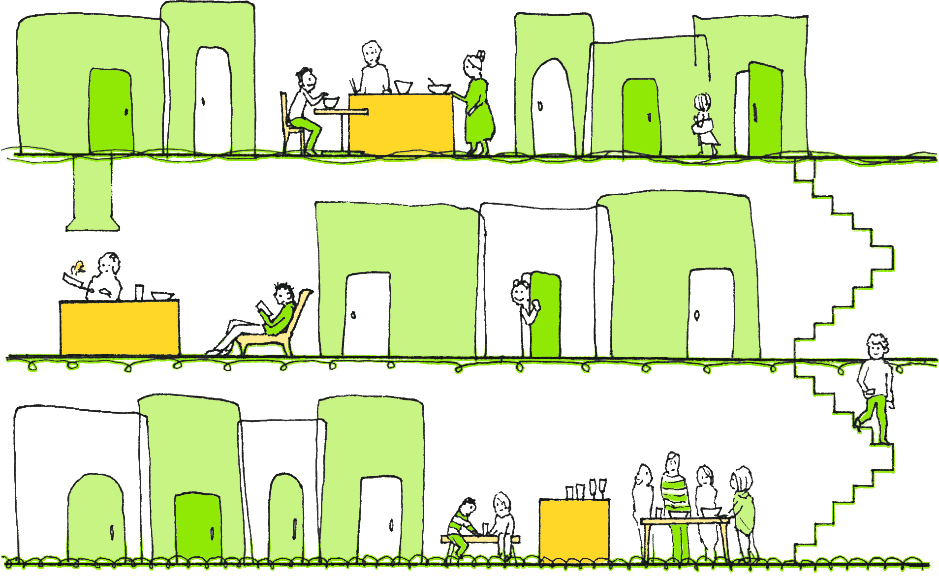 #101 集合住宅再考 vol.6～ 共用廊下でゆるくつながる ≫ スマイラボ | sumai LAB