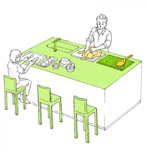 RT006「小さなキッチンとカウンター」（Plan 02） ≫ スマイラボ | sumai LAB